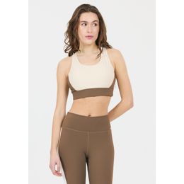 ENDURANCE ATHLECIA ATHLECIA Damen Sport-BH "Lris", Gr. L, beige, 75% Polyester, 25% Elasthan, mehrfarbig, BHs, mit gepolsterten Cups