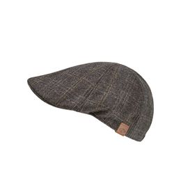 Chillouts Herren Schieberm&uuml;tze "Jaro Hat", schwarz, Gr. LXL, kariert, Wollmischung, M&uuml;tzen, Hoher Wollanteil