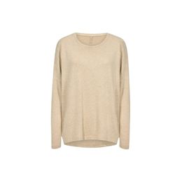 soyaconcept Damen Strickpullover "Soya Concept Shirt SC_BIARA"98008 sand melange, Gr. M, Obermaterial: 74% Viskose, 21% Polyester, 5% Elasthan,
