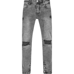 2Y Premium Herren Bequeme Jeans "2Y Premium Herren 2Y Tapered Fit Jeans"schwarz, Gr. 36, unifarben, 97% Baumwolle, 3% Elasthan, Jeans