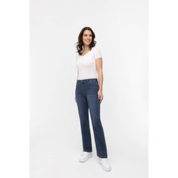 WONDERJEANS Damen 5-Pocket-Jeans "Relaxed Straight", beige, Gr. 36, Denim/Jeans, Obermaterial: 87% Baumwolle, 10% Polyester, 3% Elasthan, Jeans,