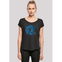 F4NT4STIC Damen T-Shirt "Disney Frozen 2 Nokk Wassergeist Pferd Silhouette", schwarz, Gr. XS, Obermaterial: 100% Baumwolle, Shirts, Print