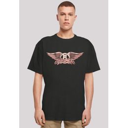 F4NT4STIC Herren T-Shirt "Aerosmith Rock Band Logo", schwarz, Gr. L, Obermaterial: 100% Baumwolle, Shirts, Premium Qualit&auml;t, Rock-Musik, Band