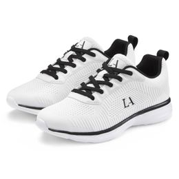 Lascana Damen Sneaker "Turnschuhe", Gr. 37, schwarz-wei&szlig;, Obermaterial: 60% Textilmaterial, 40% Lederimitat. Decksohle: 100% Textilmaterial. Futter: