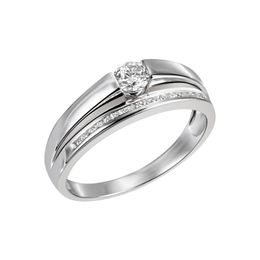 Firetti Damen Fingerring "Schmuck Geschenk Silber 925 Silberring Fancy", 52, Silber 925 (Sterlingsilber), 2,2mm, silber, Silber 925 (Sterlingsilber),
