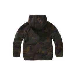 Brandit Damen Allwetterjacke "Brandit Damen Kids Teddyfleecejacket Hood", gr&uuml;n, Gr. 122, unifarben, 100% Polyester, Jacken