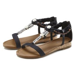 Lascana "Sommerschuh" Sandalette, Sommerschuh mit Schmuckelementen VEGAN