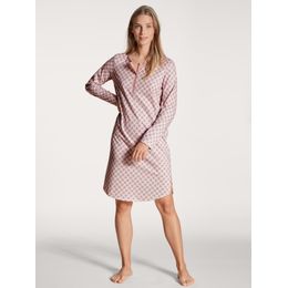 Calida Damen Nachthemd "Lovely Nights", Gr. XS, rosa, Obermaterial: 100% Baumwolle, gemustert, Kleider, weich, Pure Cotton, Single Jersey Qualit&auml;t,
