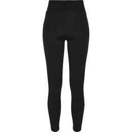 Urban Classics Damen Leggings "Urban Classics Damen Ladies Highwaist Shiny Stripe Leggings", schwarz, Gr. XS, unifarben, 80% Polyamid, 20% Elasthan,
