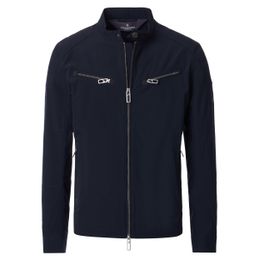 Casamoda Herren Bikerjacke "Casamoda &Uuml;bergangsjacke uni", blau, Gr. XL, 100% Polyester, Jacken