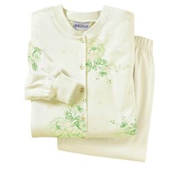 Ringella Damen Schlafanzug, Gr. 48, gr&uuml;n, 100% Baumwolle, Homewear-Sets