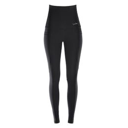WINSHAPE Damen Leggings "Functional Power Shape Tights HWL114", schwarz, Gr. XL, 80% Polyester, 20% Elasthan, Hosen, High Waist mit praktischen