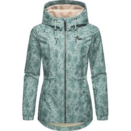 Ragwear Damen Outdoorjacke "Dankka Spring", blau, Gr. 4XL, Au&szlig;enmaterial: 100% Polyester; Innenfutter: 100% Polyester, Jacken, Wasserdichte Damen