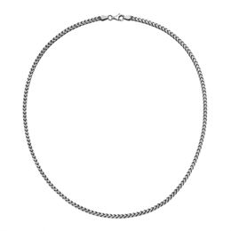 Smart Jewel Herren Silberkette "Fantasiekette 4-kant antik, massiv, Silber 925", 50cm, Silber 925 (Sterlingsilber), silber, Silber 925