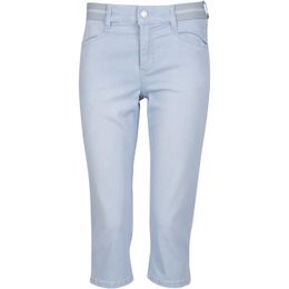 AENGELS Damen Stoffhose "AENGELS Anacapri Sporty Denim"bleached blau used, Gr. 44, unifarben, 90% Baumwolle, 8% Polyester, 2% Elasthan, Hosen
