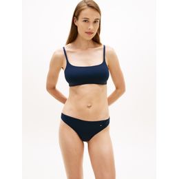 Damen String "THONG (EXT.SIZES)", Tommy Hilfiger Underwear, Gr. Mmarine, Jersey, Obermaterial: 84% Nylon, 16% Elasthan, Unterhosen, unifarben, basic