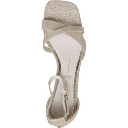 Buffalo Damen High-Heel-Pumps "Buffalo CARRIE CROSS", Gr. 39, beige, Polyurethan, unifarben, Schuhe