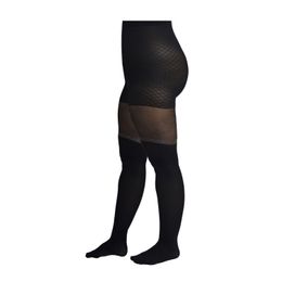 Camano Damen Feinstrumpfhose "overknee 1er Pack", Gr. 44, schwarz, 88% Polyamid, 12% Elasthan, Strumpfhosen