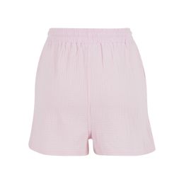 Urban Classics Damen Sweatshorts "Urban Classics Ladies Musselin Shorts"blushedrose, Gr. 4XL, unifarben, 100% Baumwolle, Hosen