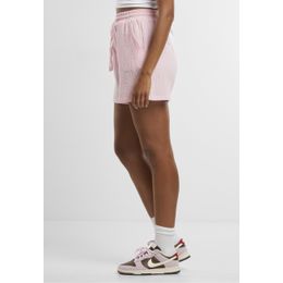 Urban Classics Damen Sweatshorts "Urban Classics Ladies Musselin Shorts"blushedrose, Gr. XXL, unifarben, 100% Baumwolle, Hosen
