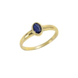 Vivance Damen Fingerring "585/- Gelbgold Saphir", 060 (19,1), Gold, gelb, Gold, Fingerringe