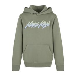 Karl Kani Jungen Kapuzenpullover "Karl Kani KC251-005-2 Kani Flames Os Hoodie Junior"olive, Gr. 146, mehrfarbig, 80% Baumwolle, 20% Polyester,
