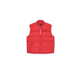 Herren Funktionsweste "Puffer Vest", rot, Gr. S, Alpha Industries, Obermaterial: 100% Polyester. Futter: 100% Polyester. F&uuml;llung: 100% Polyester,