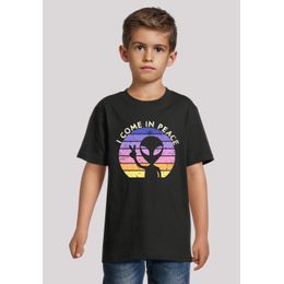 F4NT4STIC M&auml;dchen T-Shirt "Alien Peace Sunset", schwarz, Gr. 134, Obermaterial: 100% Baumwolle, Shirts, Premium Qualit&auml;t