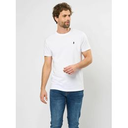 MCS Herren Kurzarmhemd "MCS T-shirt MCOhio", wei&szlig;, Gr. XL, Obermaterial: 100% Baumwolle, Hemden