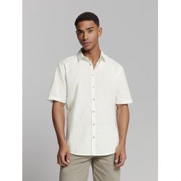 NO EXCESS Herren Langarmhemd "NO EXCESS Linnen shirt", wei&szlig;, Gr. L, 55% Leinen, 45% Baumwolle, Hemden