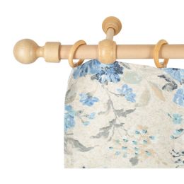 Gardinenstange SN DECO GROUP, L:320cm, beige, Holzwerkstoff, Gardinenstangen, "Giro", 28 mm, Holz, verschiedene L&auml;ngen und Farben, Komplettset