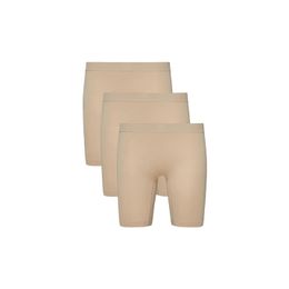 Jockey Damen Panty "Panty Skimmies Slipshort 3er Pack", Gr. S, beige, Obermaterial: 85% Polyamid PA. 12% Elasthan EL. 3% Baumwolle CO., Unterhosen