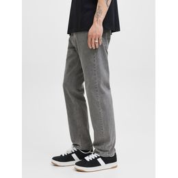 Jack & Jones JACK & JONES Herren Relax-fit-Jeans "JJICHRIS JJORIGINAL SQ 735 LN", grau, Gr. 33, Abriebeffekte, Denim/Jeans, Obermaterial: 100% Baumwolle, Jeans