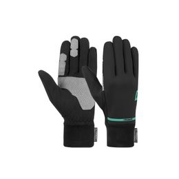 Reusch Damen Skihandschuhe "Hike & Ride STORMBLOXX TOUCH-TEC ", bunt, Gr. 7, mehrfarbig, 65% Polyamid, 15% Polyester, 10% Ziegenleder, 10% Elasthan,
