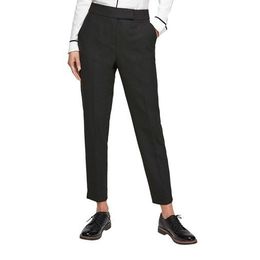 Damen 7/8-Hose, grau, Gr. 46, s.Oliver BLACK LABEL, unifarben, Web, Obermaterial: 47% Polyester, 47% Viskose, 6% Elasthan, Hosen, mit asymmetrischem