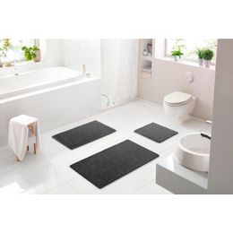 Badematte Grund, grau, Badematten