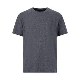 Endurance Jungen Funktionsshirt "Abdon", blau, Gr. 164, unifarben, 95% Polyester, 5% Elasthan, Shirts, mit 4-Wege-Stretch und Reflektoren