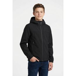 Icepeak Kinder Softshelljacke "KLINE JR"basic schwarz, Gr. 164, Obermaterial: 100% Polyester, Jacken
