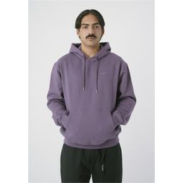 Cleptomanicx Herren Kapuzensweatshirt "Ligull Boxy", lila, Gr. M, bestickt, 100% Baumwolle, Sweatshirts, In l&auml;ssigem Schnitt
