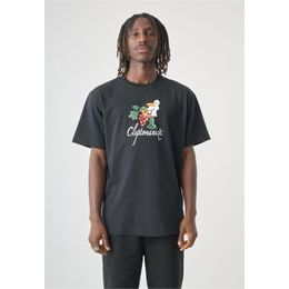 Cleptomanicx Herren T-Shirt, schwarz, Gr. S, bedruckt, 100% Baumwolle, Shirts, mit coolem Frontprint