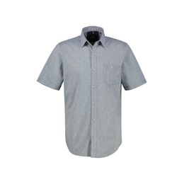 Lerros Herren Kurzarmhemd "Lerros Halbarmhemd in Gro&szlig;en Gr&ouml;&szlig;en", blau, Gr. XXXL, 80% Baumwolle, 20% Leinen, Hemden