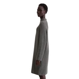 Marc O'Polo MARC O'POLO Damen Strickkleid "aus reinem Organic Cotton"warm granite melange, Gr. 42, unifarben, Obermaterial: 100% Baumwolle, Kleider