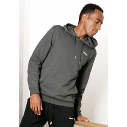 Herren Hoodie, BENCH. LOUNGEWEAR, Gr. 56, grau, angeraute Sweatware, Obermaterial: 60% Baumwolle, 40% Polyester, unifarben, Basic, Sweatshirts,