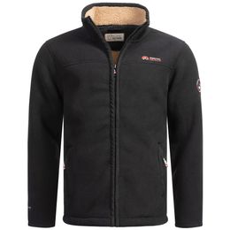 Arctic Seven Herren Fleecejacke "ASZeroo", schwarz, Gr. L, Obermaterial: 100% Polyester; Innenseite: 100% Polyester, Jacken, mit hoch schlie&szlig;endem