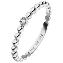 Jobo Damen Diamantring, 60, SI = kleine Einschl&uuml;sse, Diamanten Wei&szlig;gold 585, wei&szlig;, Diamanten, Wei&szlig;gold 585, Fingerringe, 585 Wei&szlig;gold mit Diamant
