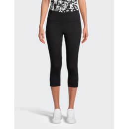 Joy Sportswear Damen Trainingstights "3/4 TIGHTS ROXANNE", schwarz, Gr. 38, unifarben, Single Jersey, Obermaterial: 88% Polyamid, 12% Elasthan, Hosen