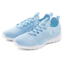 Vivance Damen Sneaker "Freizeitschuh, Halbschuh, Turnschuhe, Slip-On-Sneaker", Gr. 40, blau, Obermaterial: 100% Textilmaterial. Decksohle: 100%