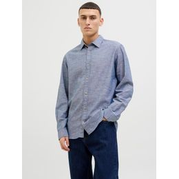 Jack & Jones Jack & Jones "JJESUMMER SHIRT LS SN" mit Hemdkragen