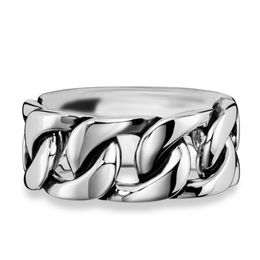 CAI CA&Iuml; Herren Fingerring "925/- Sterling Silber rhodiniert Ketten-Optik", 068 (21,7), Silber 925 (Sterlingsilber), silber, Silber 925 (Sterlingsilber),