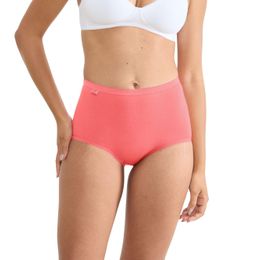 Sloggi Damen Maxislip "Basic+ Maxi", Gr. 54, rosa, Single Jersey, Obermaterial: 95% Baumwolle, 5% Elasthan, Unterhosen, perfekter Sitz, besonders